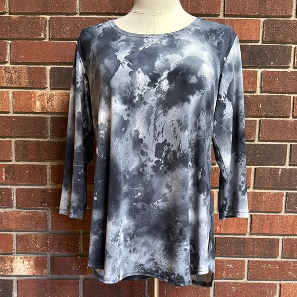 Sympli | Tops | Sympli Marbled Tie Dye Blouse | Poshmark